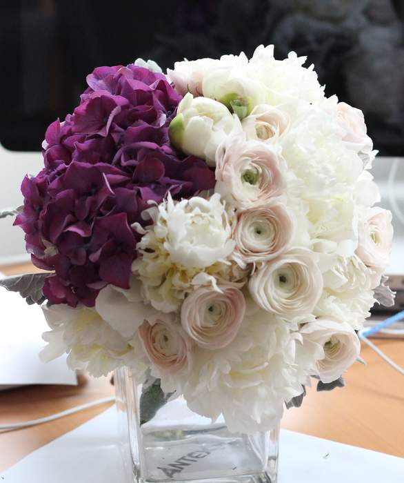 Peony & Hydrangea Bridal bouquet