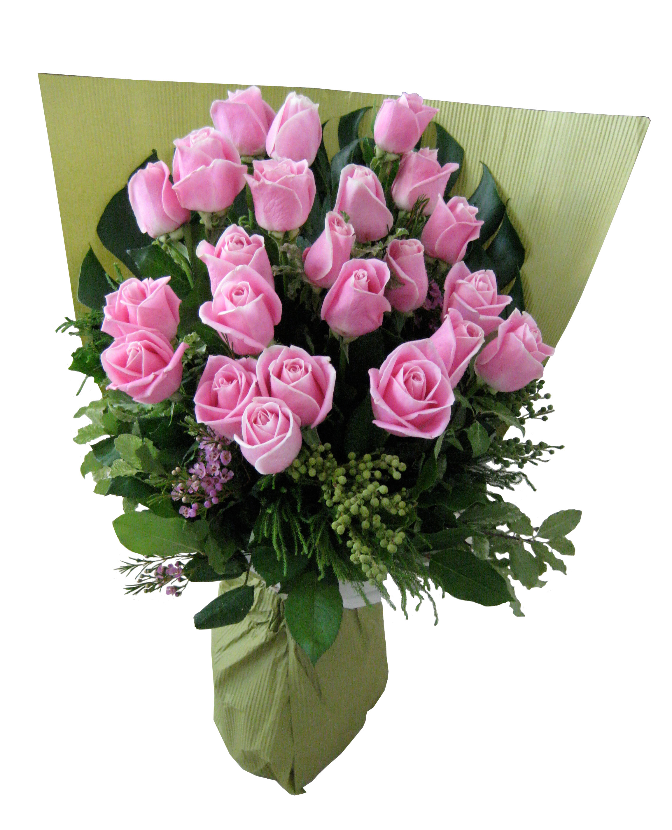 24 Pink Roses